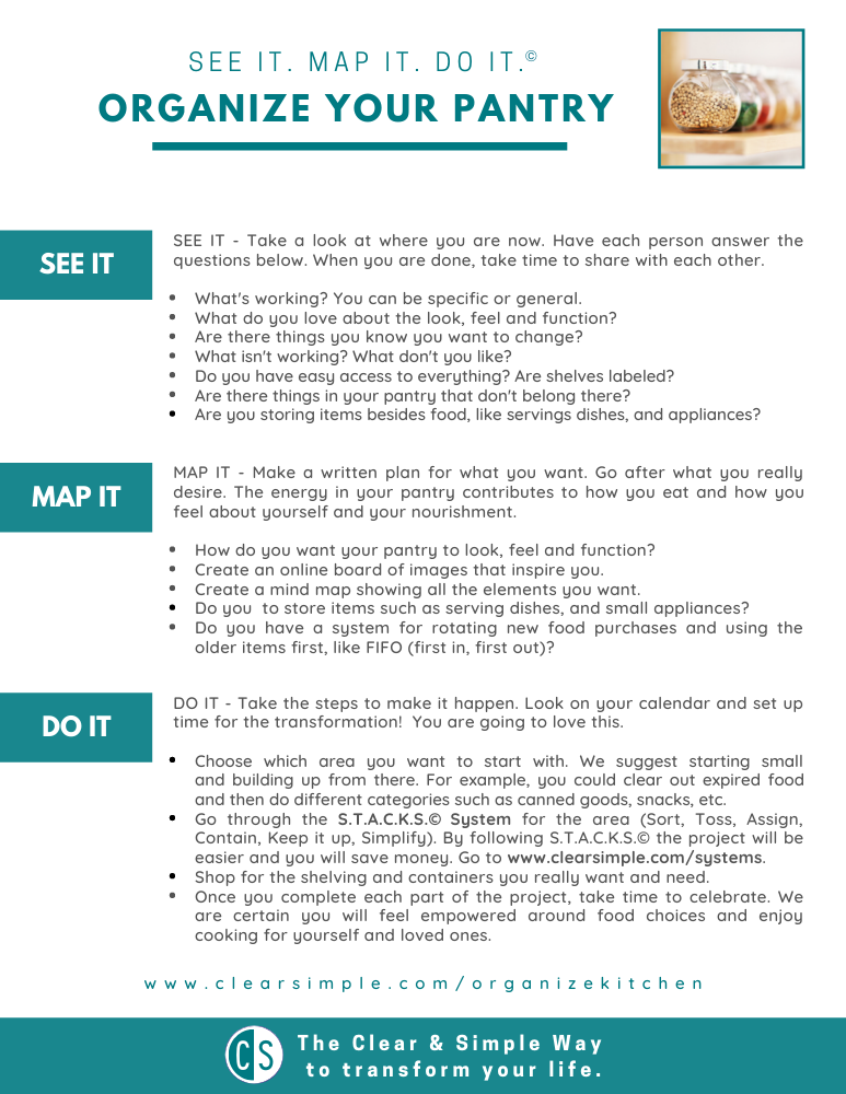 Organize Your Pantry|Clear & Simple